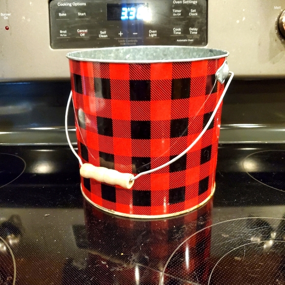 Accents | Buffalo Plaid Tin Buckets | Poshmark